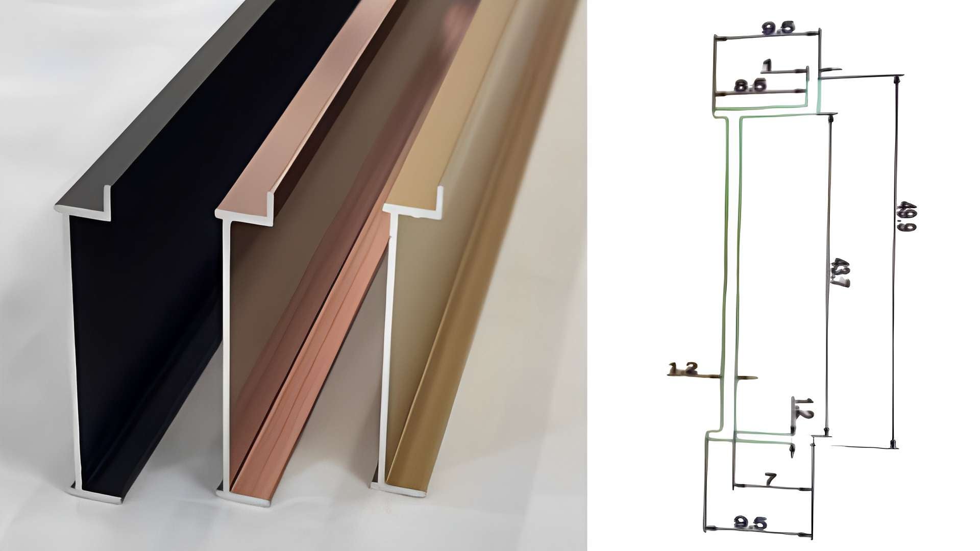 NQ-T50 Square Baseboard | Lucky 5 Global Wall Panels
